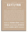 Kaytlynn | Name Art Print – Name Stories