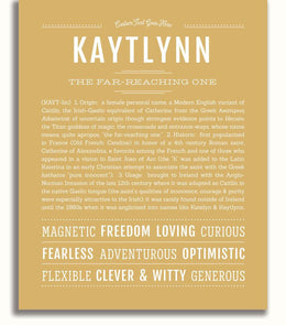 Kaytlynn | Name Art Print – Name Stories