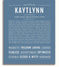 Kaytlynn Personalized Name Meaning Art Prints – Name Stories