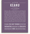 Keanu | Name Art Print – Name Stories
