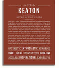 Keaton | Name Art Print – Name Stories
