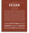 Keegan (male) | Name Art Print – Name Stories