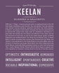 Keelan (female) | Name Art Print – Name Stories