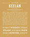 Keelan (female) | Name Art Print – Name Stories