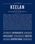 Keelan (female) | Name Art Print – Name Stories