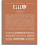 Keelan (male) | Name Art Print – Name Stories