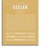 Keelan (male) | Name Art Print – Name Stories