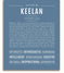 Keelan (male) | Name Art Print – Name Stories