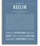 Keelin Personalized Name Meaning Art Prints – Name Stories