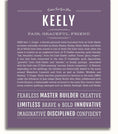 Keely | Name Art Print – Name Stories