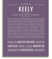 Keely | Name Art Print – Name Stories