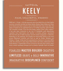 Keely | Name Art Print – Name Stories