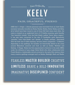 Keely | Name Art Print – Name Stories
