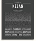 Kegan Personalized Name Meaning Art Prints – Name Stories