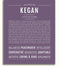 Kegan | Name Art Print – Name Stories