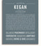 Kegan Personalized Name Meaning Art Prints – Name Stories