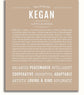 Kegan Personalized Name Meaning Art Prints – Name Stories