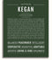 Kegan Personalized Name Meaning Art Prints – Name Stories