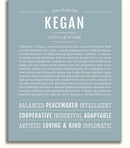 Kegan | Name Art Print – Name Stories