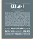 Keilani | Name Art Print – Name Stories