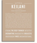 Keilani | Name Art Print – Name Stories