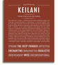 Keilani | Name Art Print – Name Stories