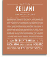 Keilani | Name Art Print – Name Stories
