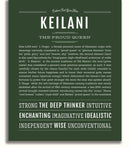 Keilani | Name Art Print – Name Stories