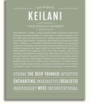 Keilani | Name Art Print – Name Stories