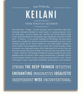 Keilani | Name Art Print – Name Stories