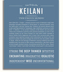 Keilani | Name Art Print – Name Stories