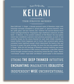 Keilani | Name Art Print – Name Stories