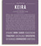Keira | Name Art Print – Name Stories