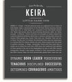 Keira | Name Art Print – Name Stories