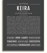 Keira | Name Art Print – Name Stories