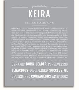 Keira | Name Art Print – Name Stories