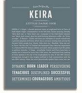 Keira | Name Art Print – Name Stories