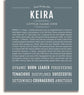 Keira | Name Art Print – Name Stories