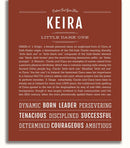 Keira | Name Art Print – Name Stories