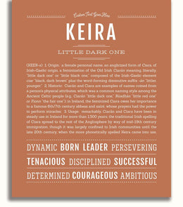 Keira | Name Art Print – Name Stories