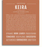 Keira | Name Art Print – Name Stories