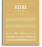 Keira | Name Art Print – Name Stories