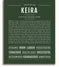 Keira | Name Art Print – Name Stories