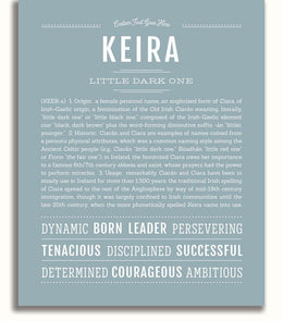 Keira | Name Art Print – Name Stories
