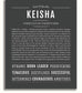 Keisha | Name Art Print – Name Stories