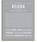 Keisha | Name Art Print – Name Stories