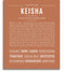 Keisha | Name Art Print – Name Stories