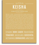 Keisha | Name Art Print – Name Stories