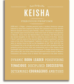 Keisha | Name Art Print – Name Stories