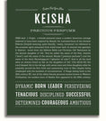 Keisha | Name Art Print – Name Stories